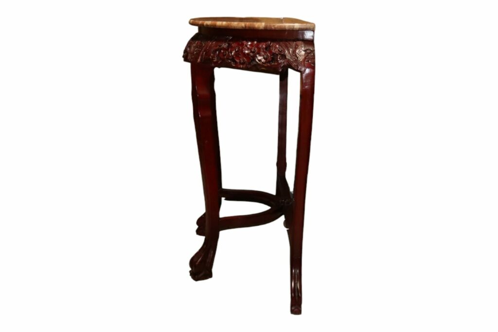 Mahogany Marble Top Half Moon Side Table – Bartlett House Antiques